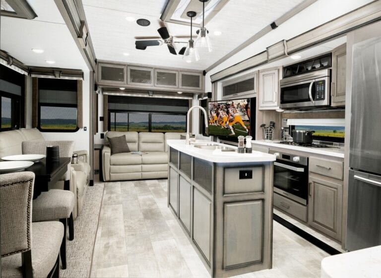 RV with White Interiors (No Painting Required)