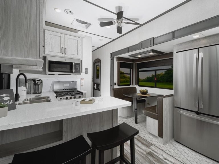 RVs with Modern White Interior Décor (No Painting Required)