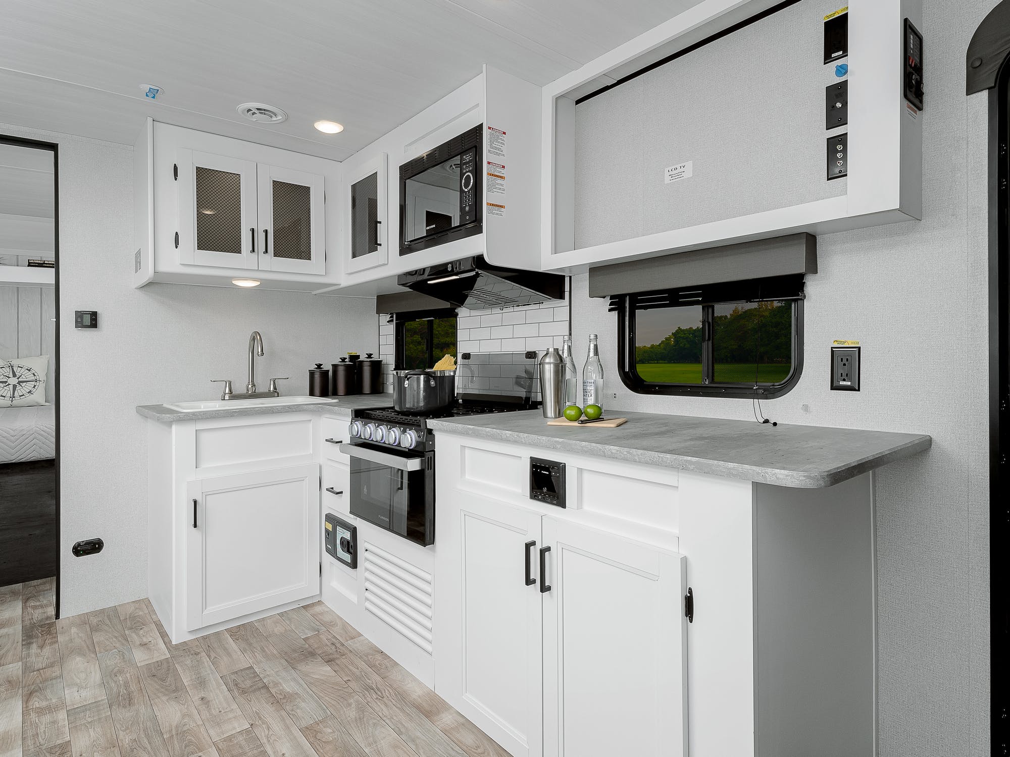 RVs with Modern White Interior Décor (No Painting Required)