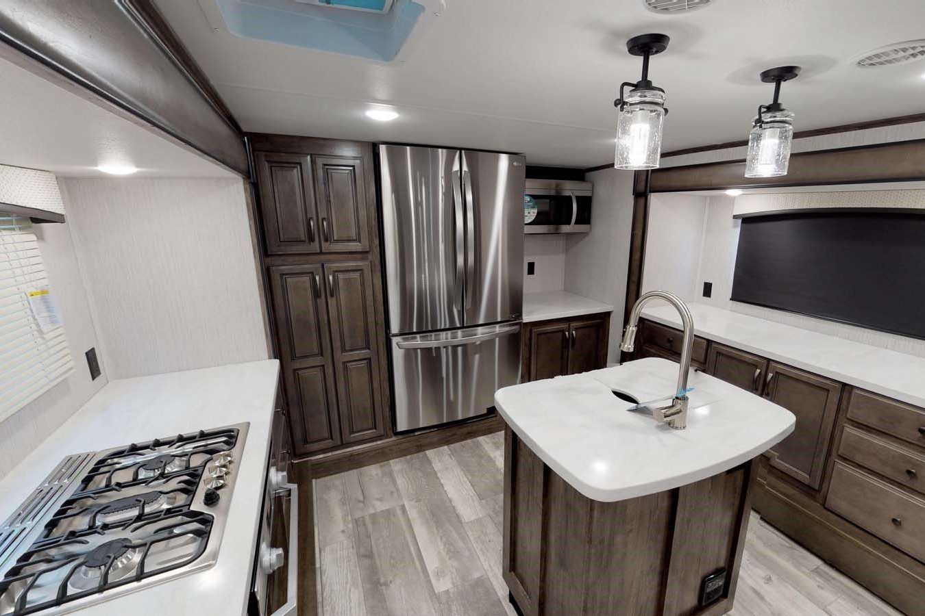 10 Epic Front Kitchen Fifth Wheel RVs [2023 Update] - Travels with Ted