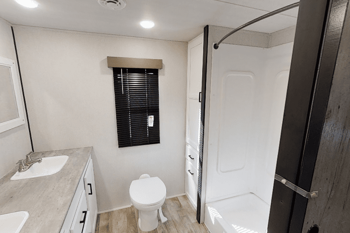 10 Luxurious RVs with Large Bathrooms (2023) - Travels with Ted