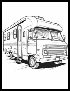 20 Free, Printable RV & Camper Coloring Pages (For All Ages)