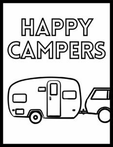 20 Free, Printable RV & Camper Coloring Pages (For All Ages)