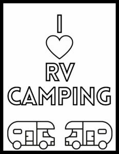 20 Free, Printable RV & Camper Coloring Pages (For All Ages)