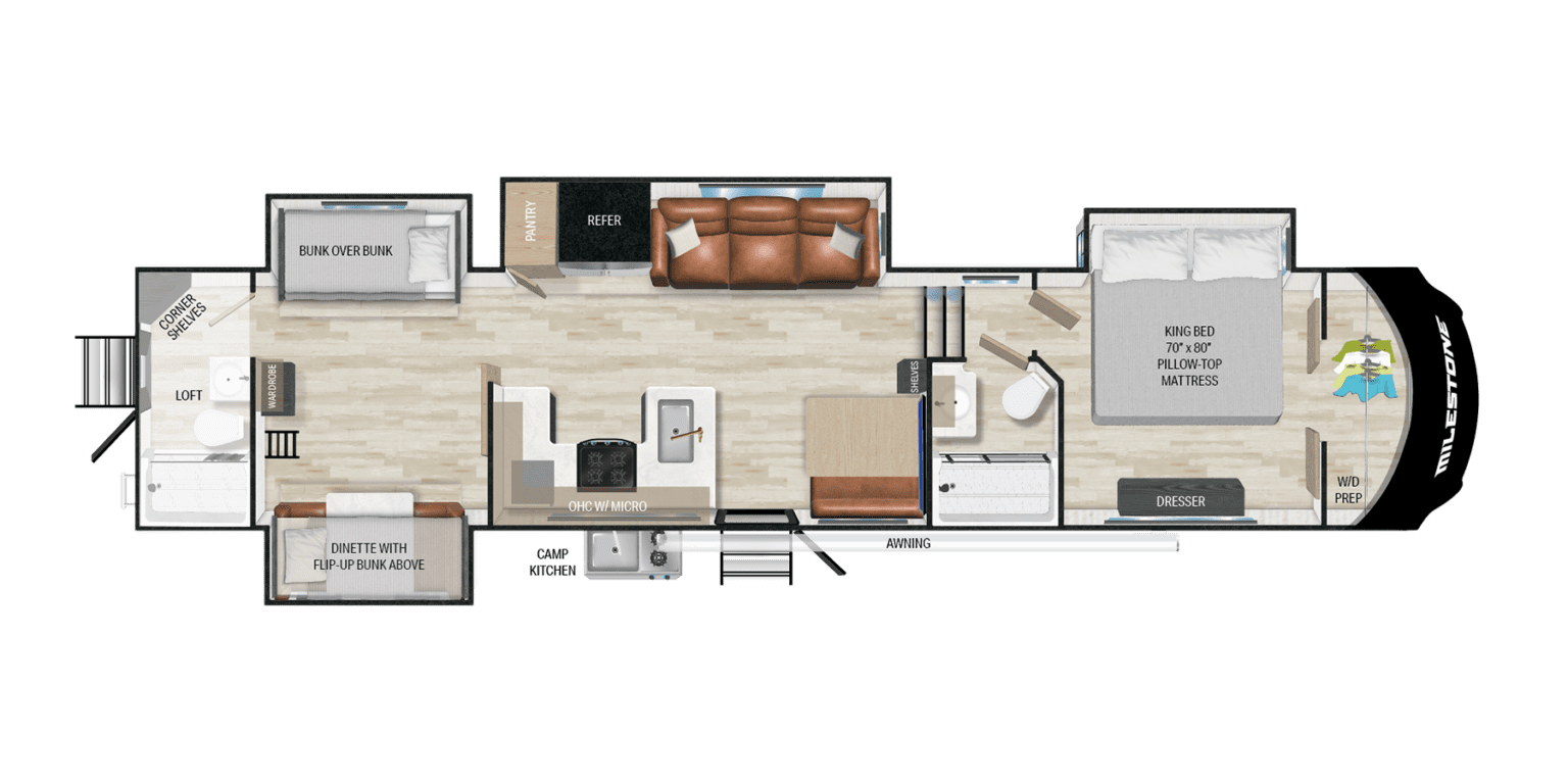 Fifth Wheels with Lofts: 12 Awesome Family RVs