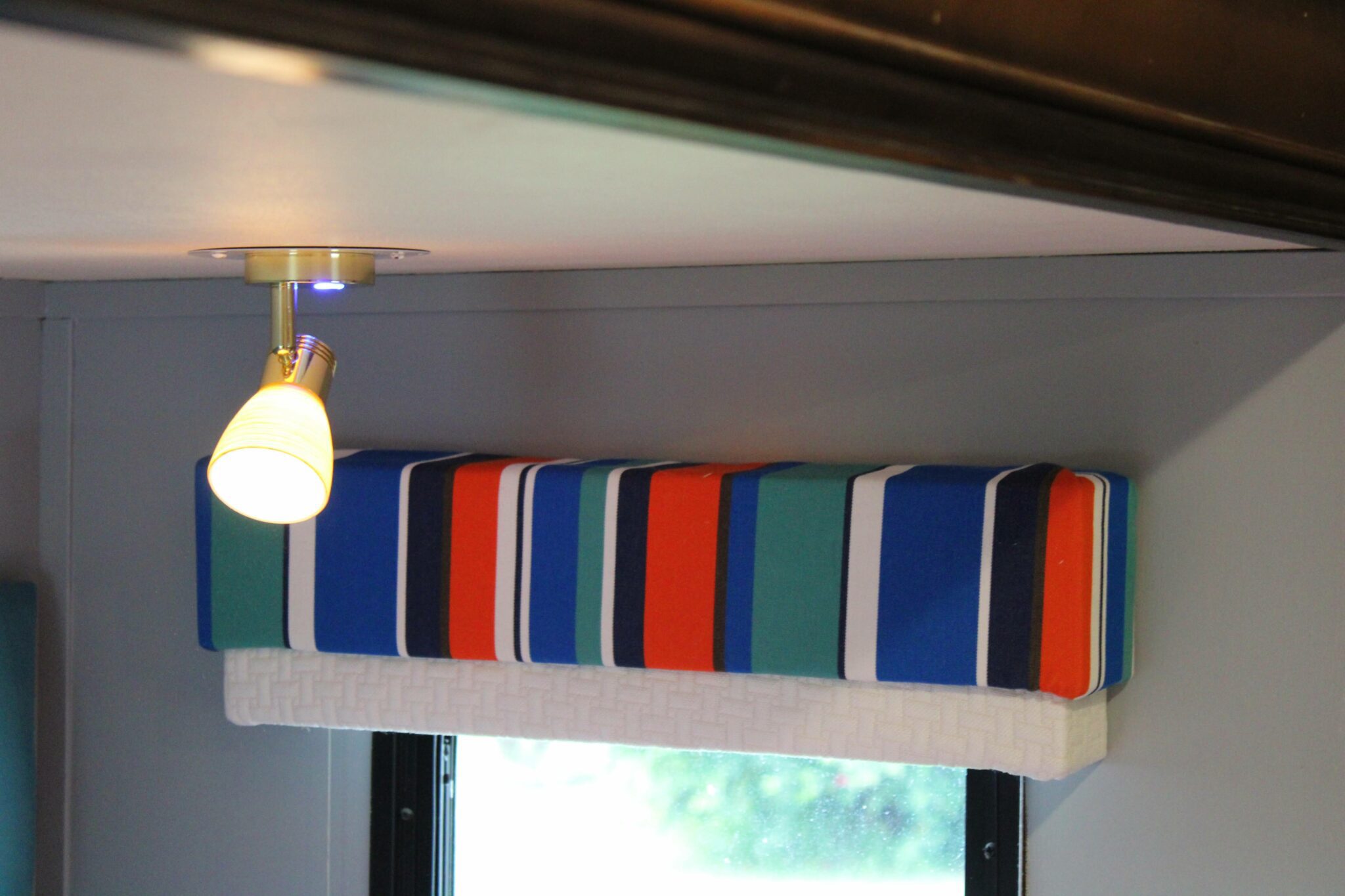 DIY RV Window Valance Makeover (No Sewing Required) - Travels with Ted